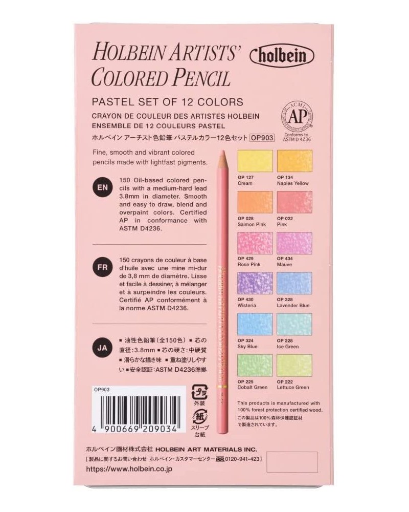 12 set colors pastel set