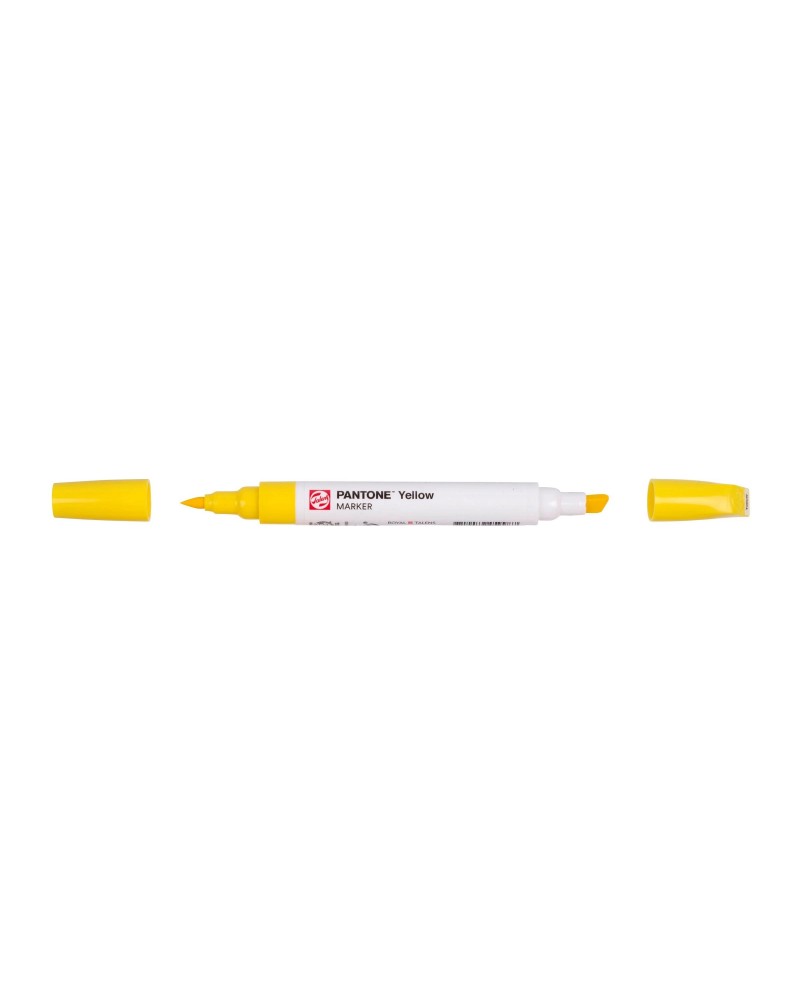 Yellow pantone marker twin tip by Talens