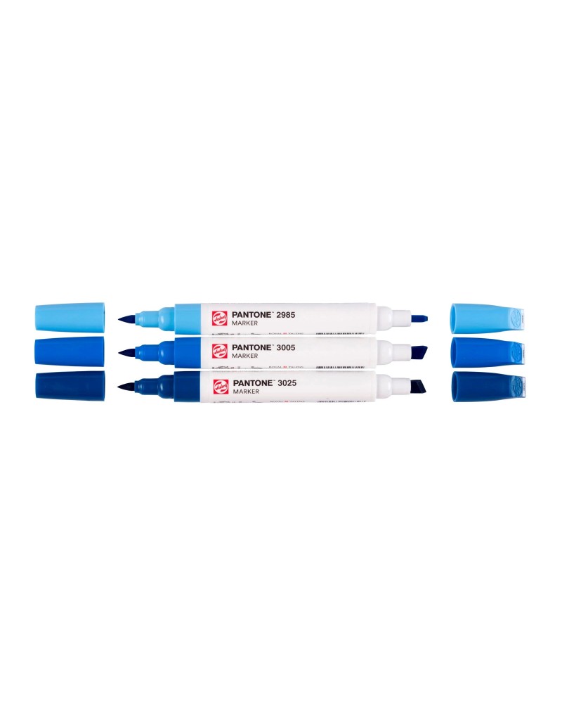 Pantone marker set 3x Blue by Talens markers 2985 - 3005 - 3025