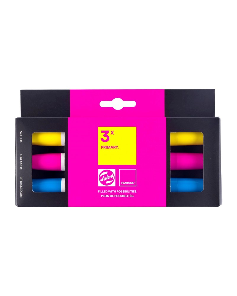 Pantone marker set 3x Primary by Talens markers Yellow - Rhod Red ...
