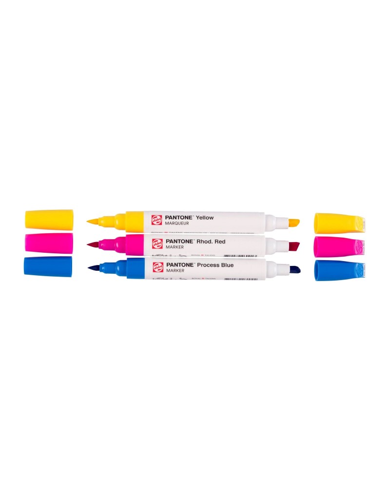 Pantone marker set 3x Primary by Talens markers Yellow - Rhod Red ...