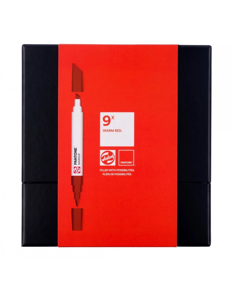 9x Warm Red Pantone
