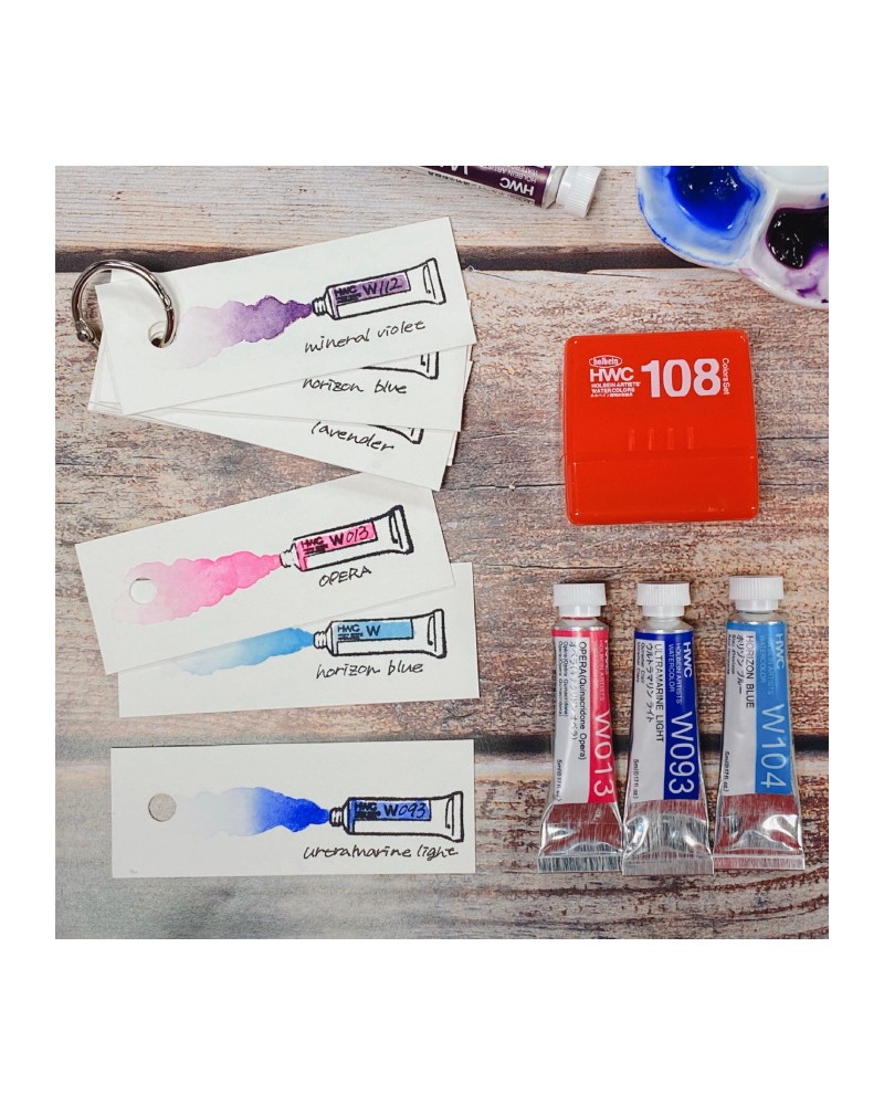 Holbein WST-01 stamp for watercolour create color chart