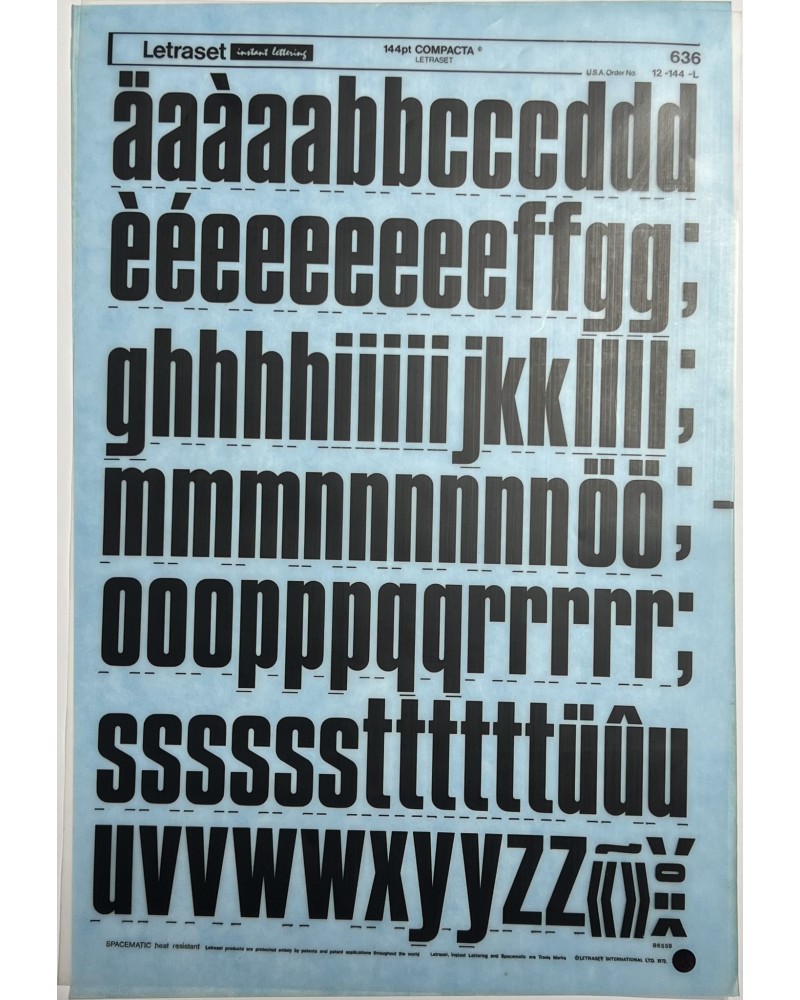 letraset-636- COMPACTA - 144pt