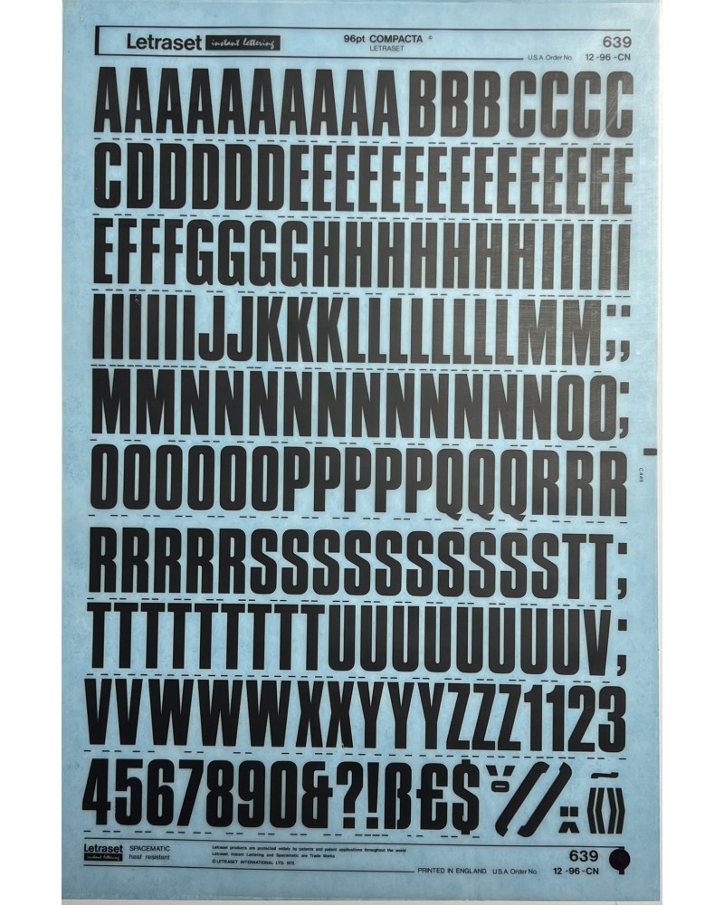 letraset-639- COMPACTA - 96pt