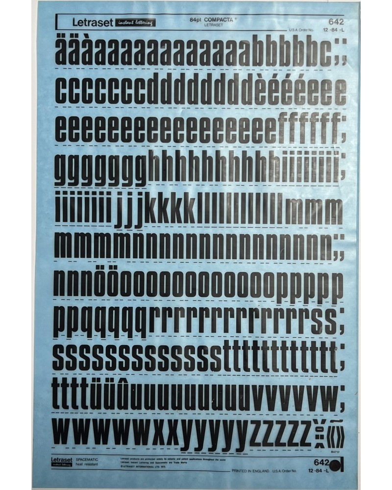 letraset-642- COMPACTA - 84pt
