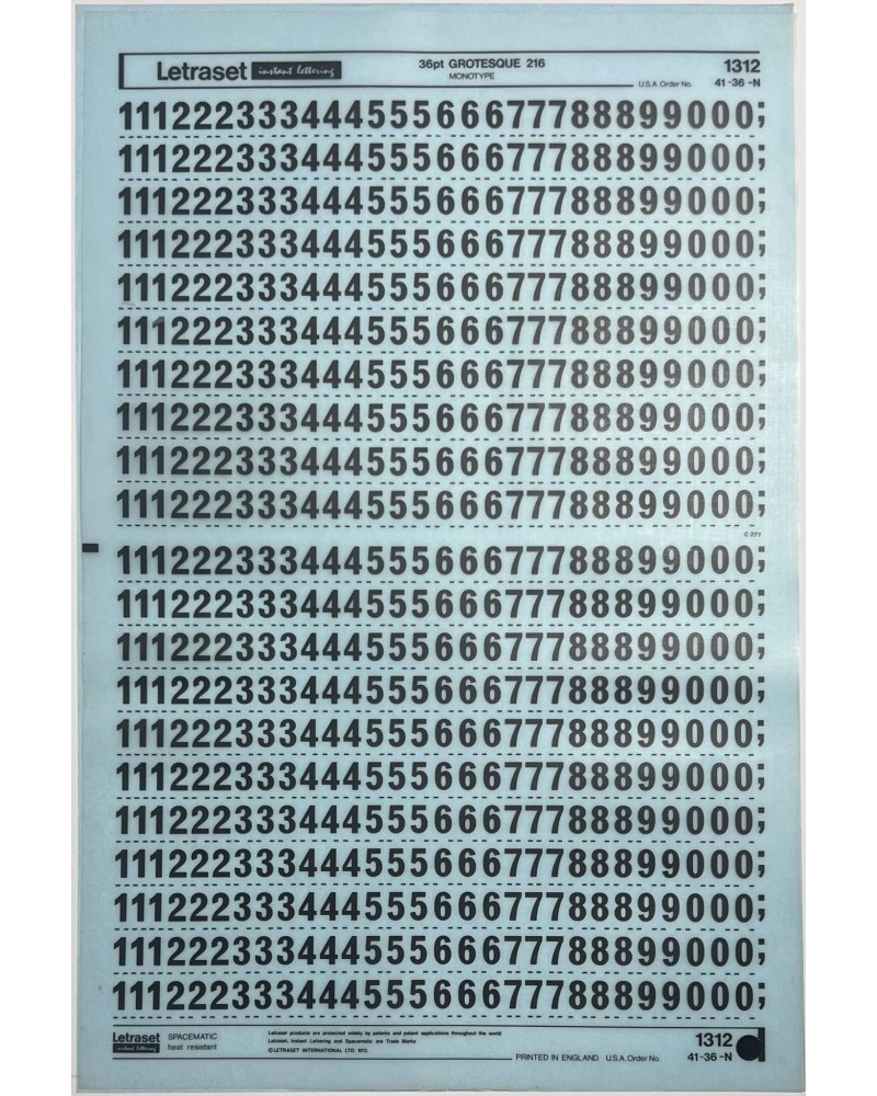 letraset-1312- GROTESQUE 216 - 36pt
