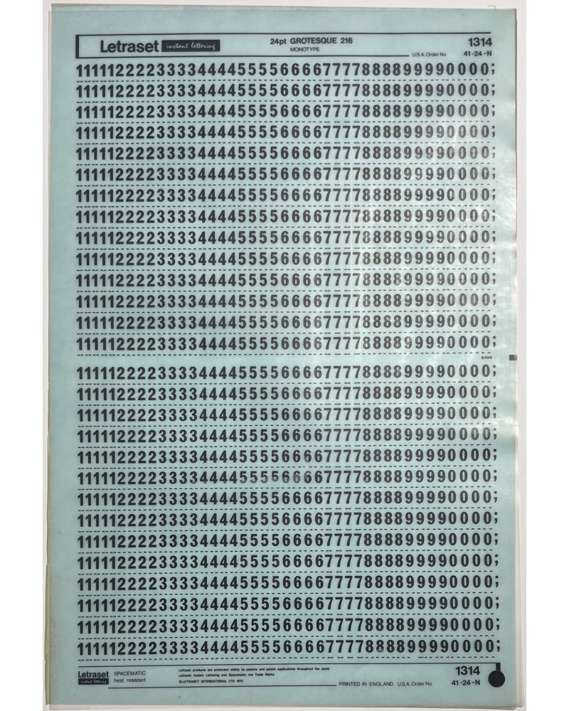 letraset-1314- GROTESQUE 216 - 24pt