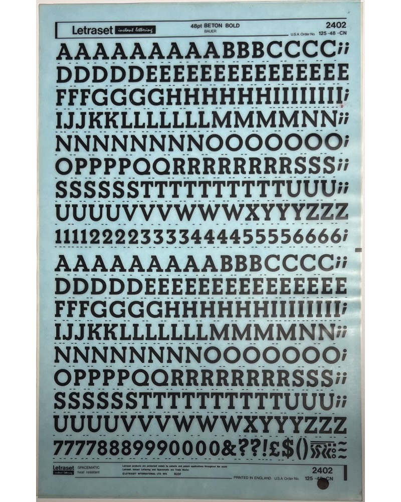 letraset-2402- BETON - 48pt