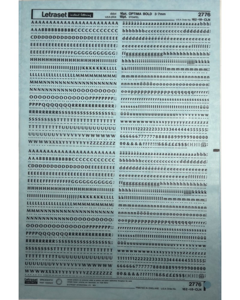 letraset-2776- OPTIMA BOLD -16pt