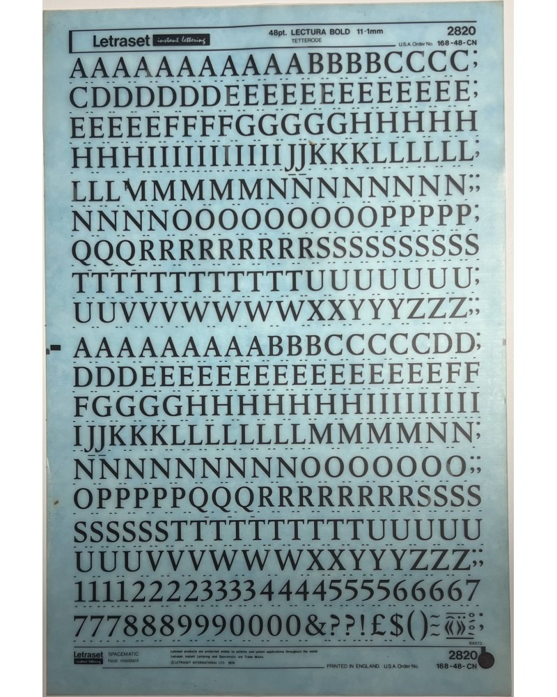 letraset-2820- LECTURA BOLD -48pt