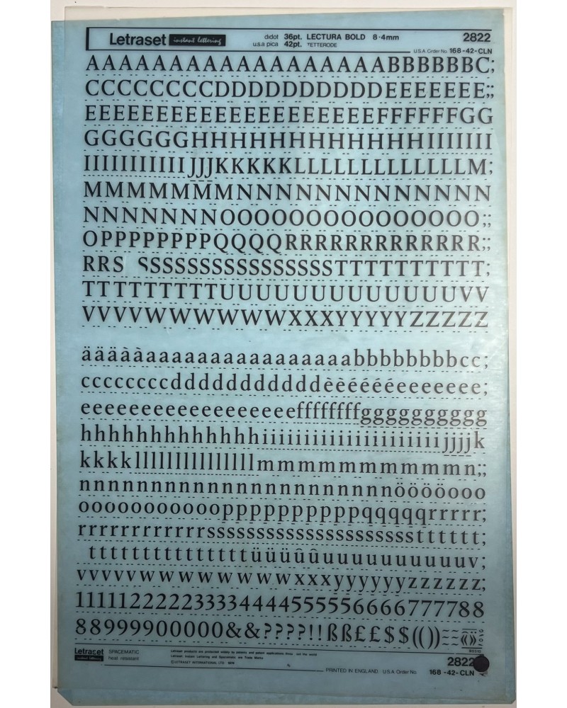 letraset-2822- LECTURA BOLD -36pt
