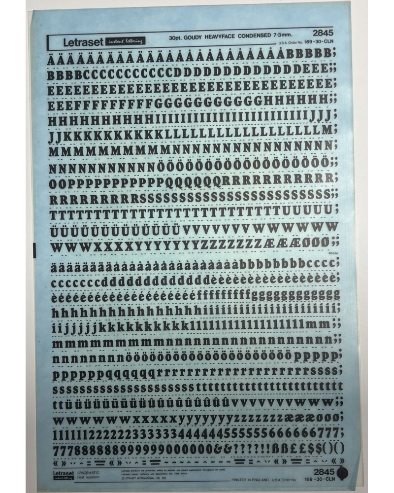 letraset-2845-GOUDY HEAVYFACE CONDENSED-30pt