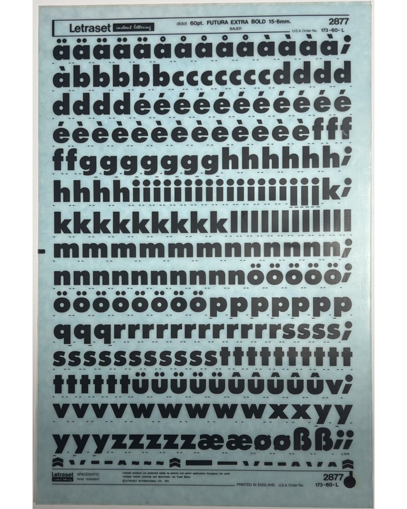 letraset-2877-FUTURA EXTRA BOLD-60pt