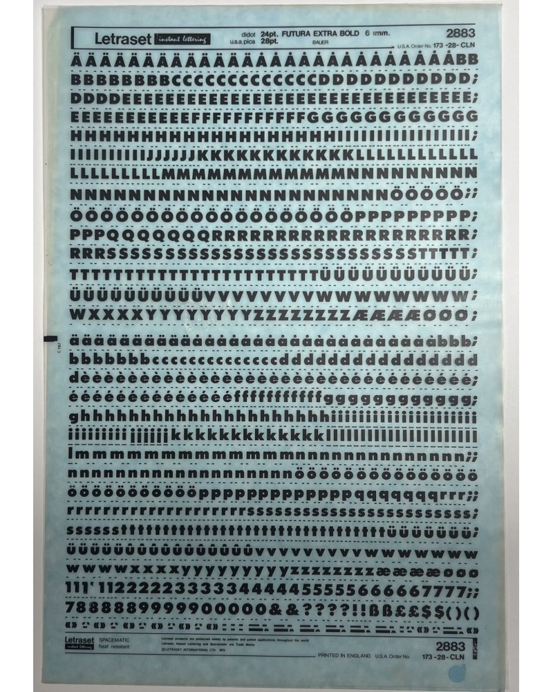 letraset-2883-FUTURA EXTRA BOLD-24pt