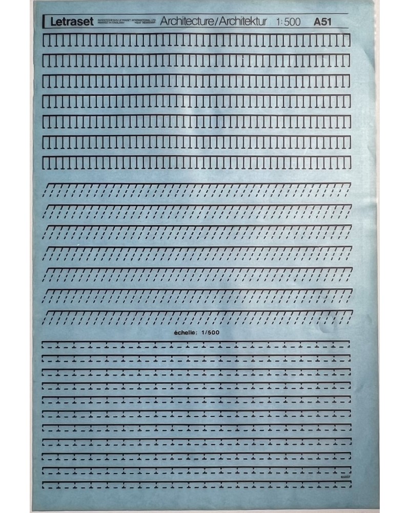 letraset-ARCHITECTURE 1:500-A51